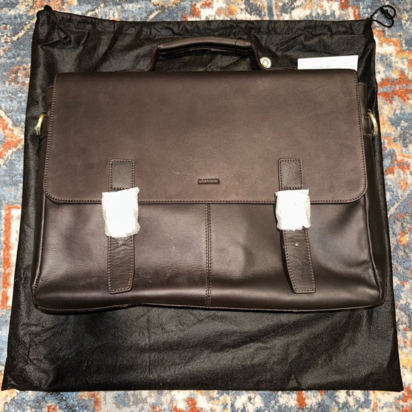Danier | Bags | Danier Leather Brown Laptopbook Bag | Poshmark